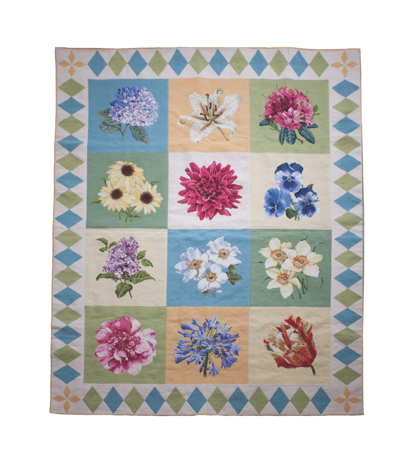 Harlequin Needlepoint Border | Elizabeth Bradley Design