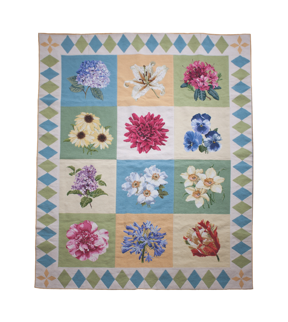 Harlequin Needlepoint Border | Elizabeth Bradley Design