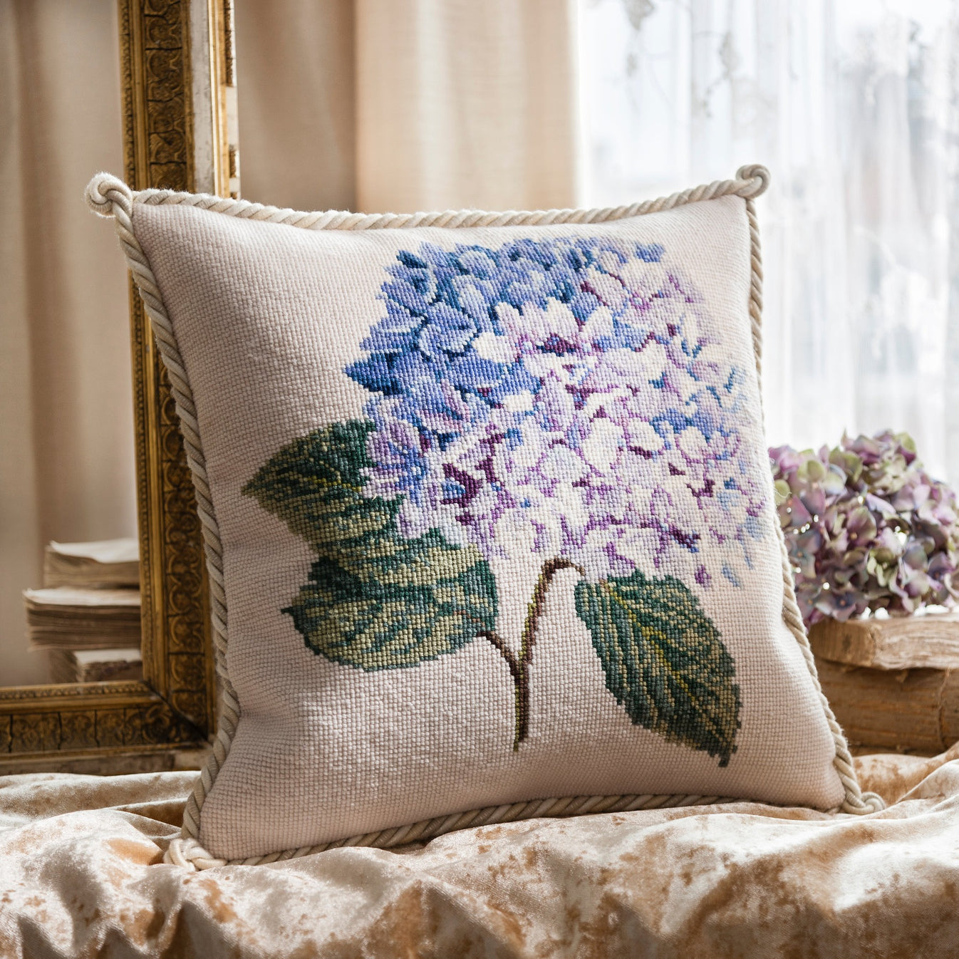 Hydrangea Needlepoint Kit | Elizabeth Bradley Design