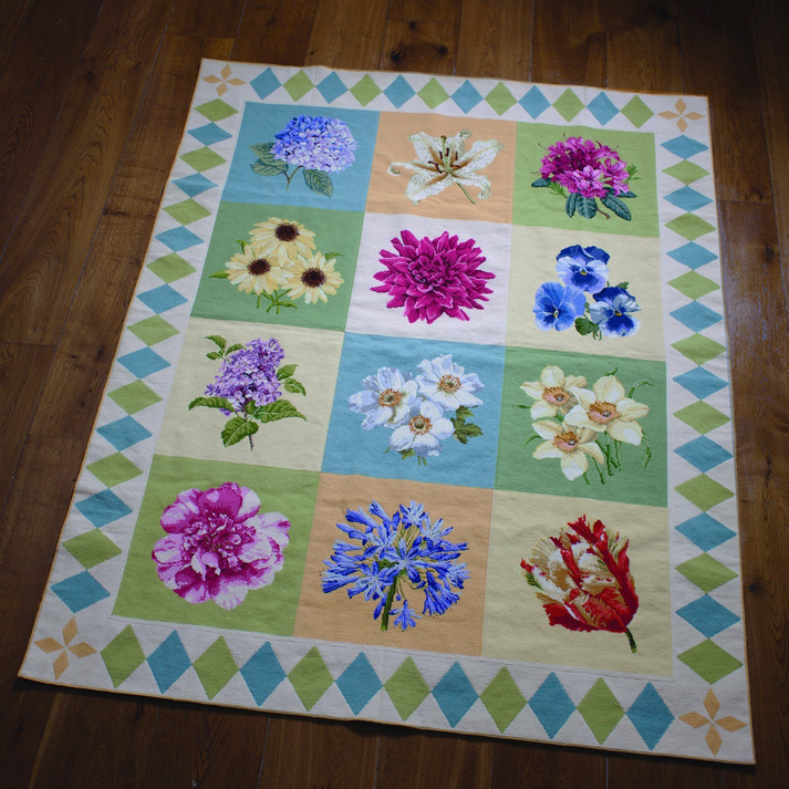 Harlequin Needlepoint Border | Elizabeth Bradley Design