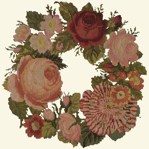 A Wreath of Roses Needlepoint Kit | Elizabeth Bradley Design