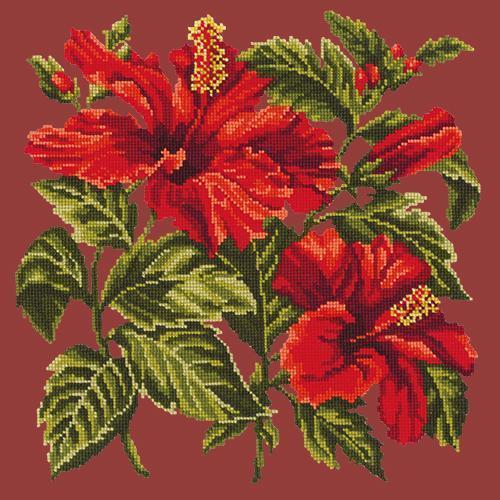 Hibiscus Needlepoint Kit | Elizabeth Bradley Design
