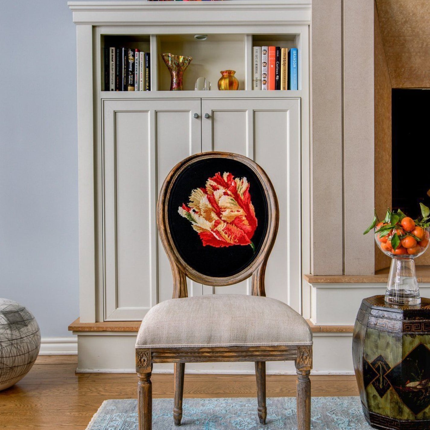 Parrot Tulip Needlepoint Kit | Elizabeth Bradley Design