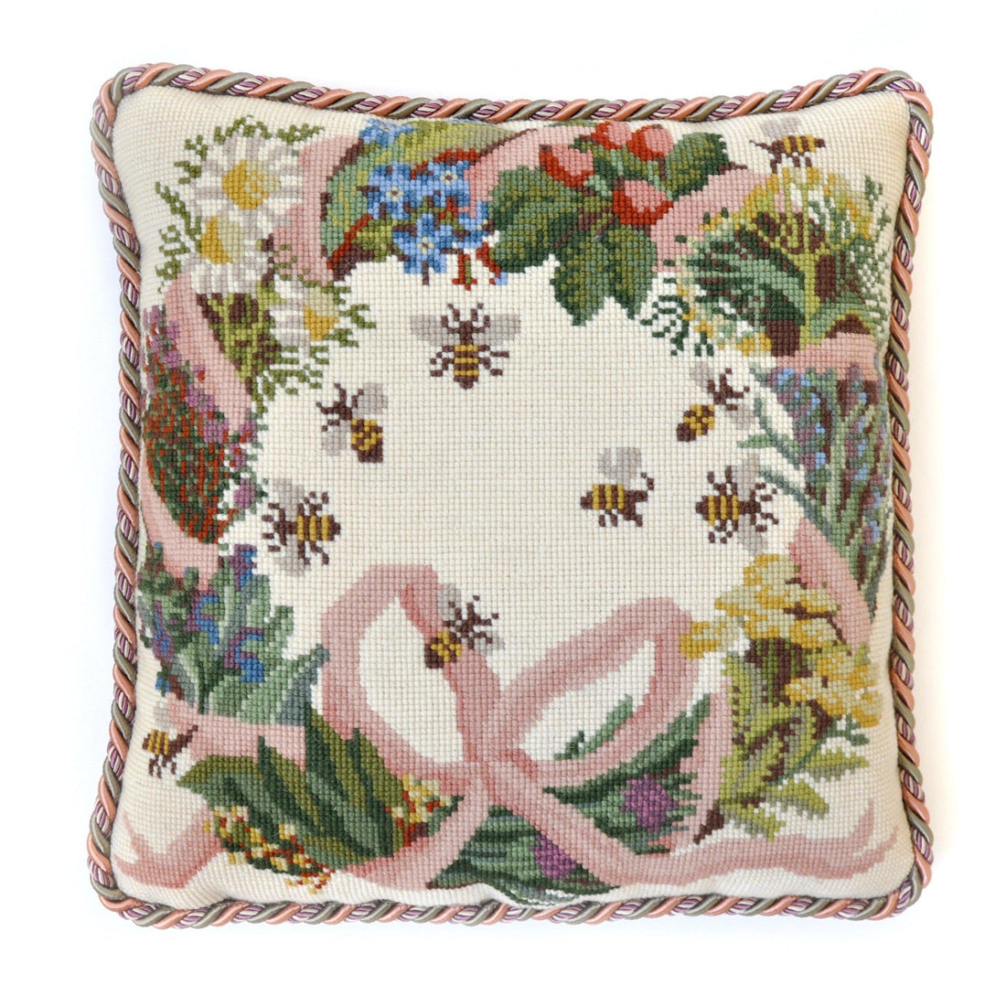 Wreath of Herbs Needlepoint Kit | Elizabeth Bradley Design